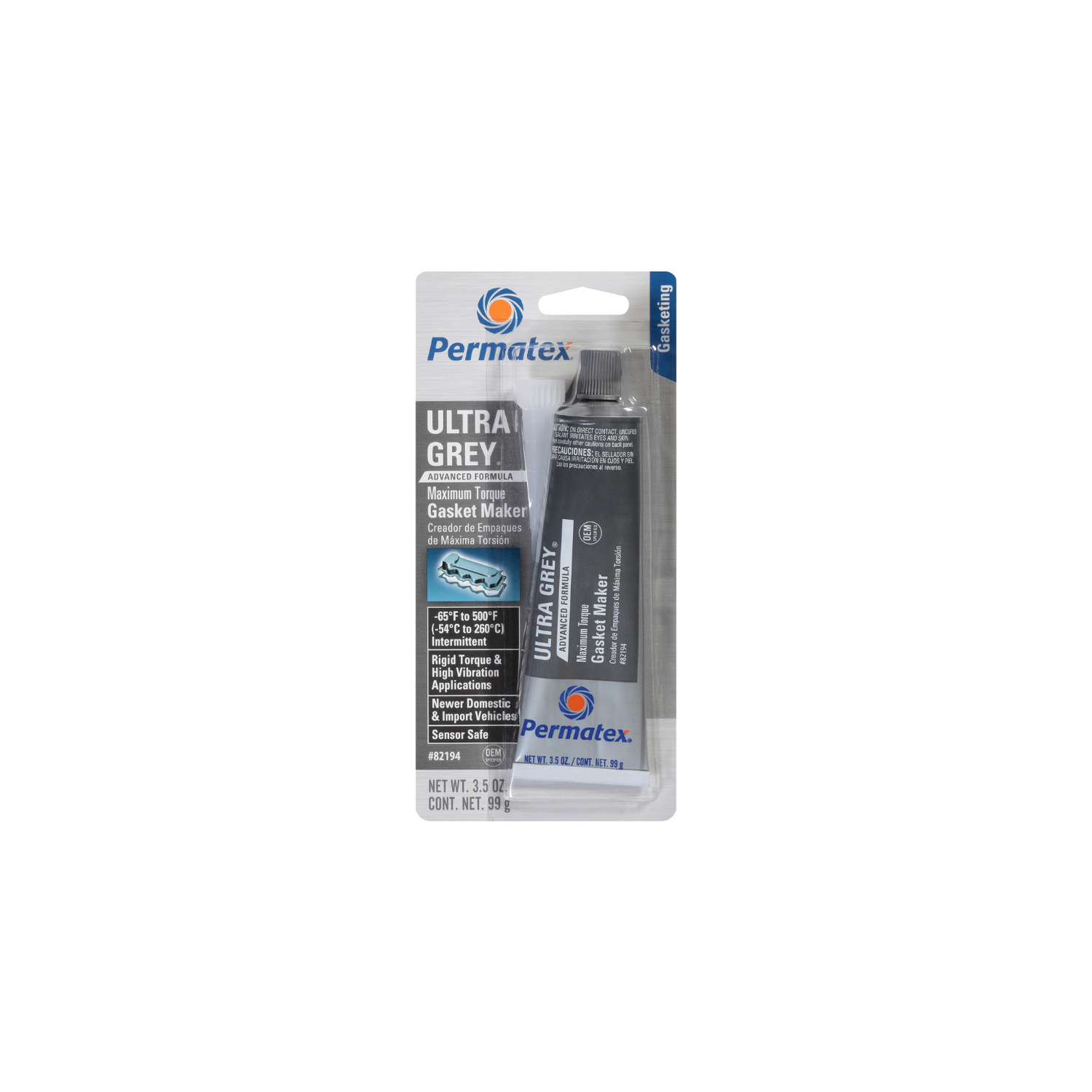 Permatex Ultra Grey RTV Silicone Sealant — Race German