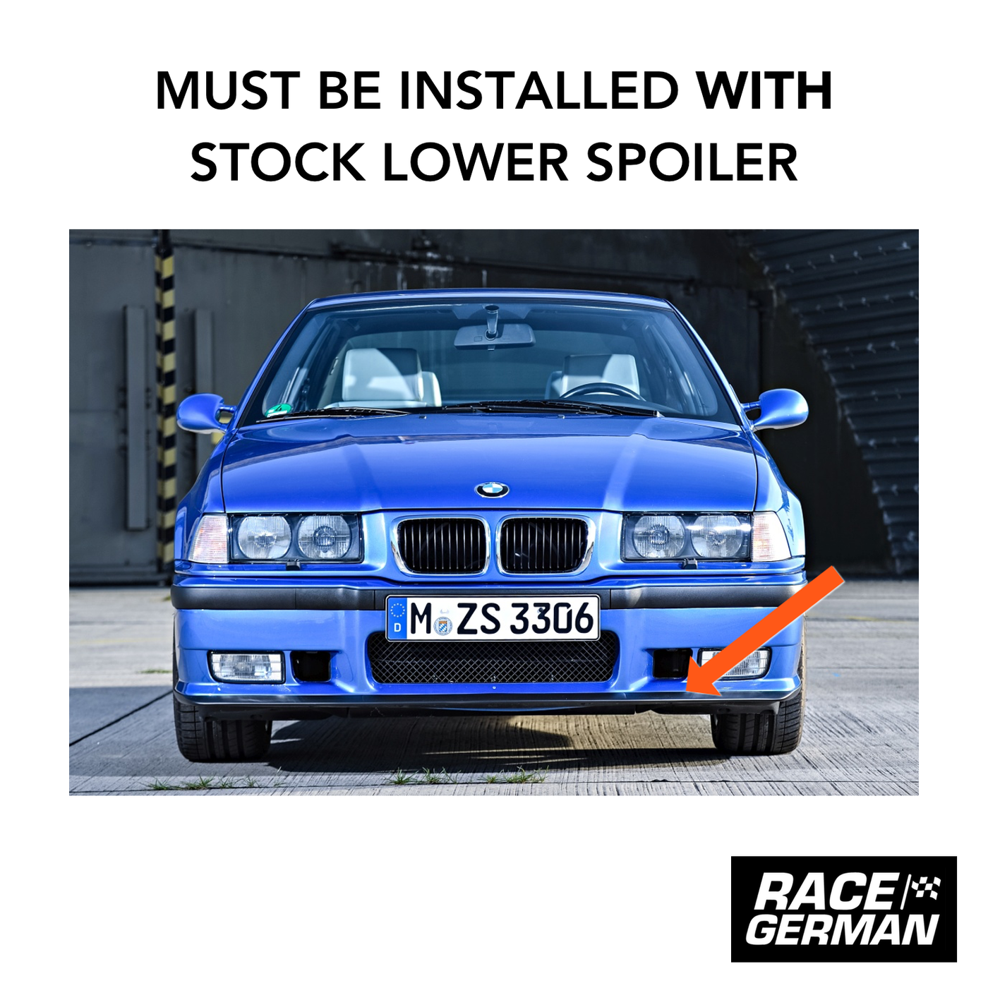 E36 Gt Front Lip (Rieger Style) — Race German